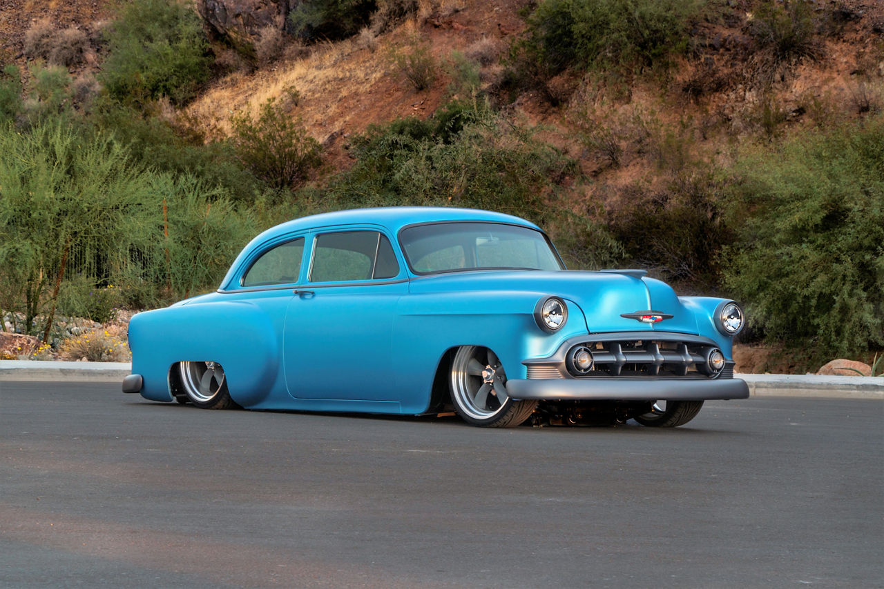 1953 Chevrolet 150 Custom Coupe - American Racing CLASSIC TORQ THRUST II - Gray | Wheel Pros